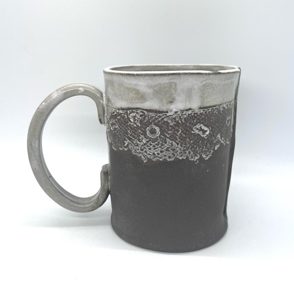 Hand Crafted | Dining | Handmade Art Pottery Lace Texture Slab Mug ...